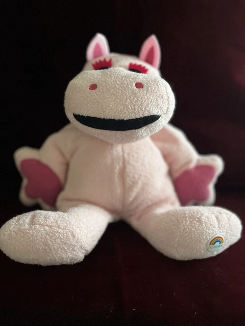 VINTAGE GEORGE bright Pink Soft toy from the 1970s TV show Rainbow 🌈 £5 ...
