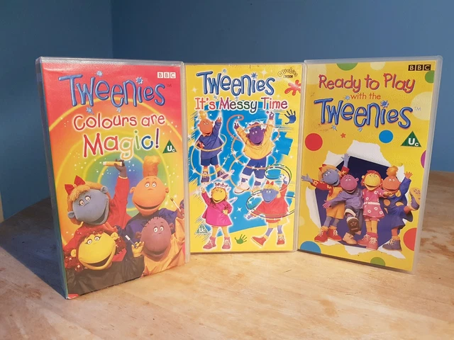 TWEENIES VHS BUNDLE Messy Time Colours Are Magic, Ready to Play £13.99 ...
