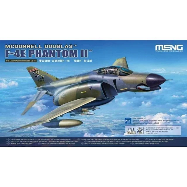 MENG MENGLS-017 MENG LS-017 MCDONNELL DOUGLAS F-4E PHANTOM II 1/48 EUR ...