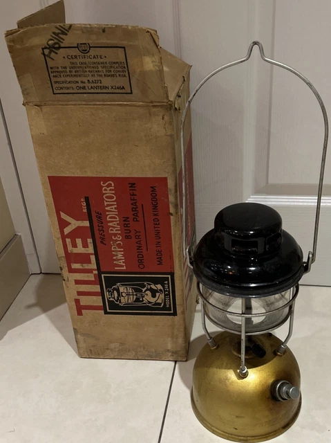 TILLEY LAMP X246 Pork Pie Vintage Original Paraffin Lantern Rare Collectable £45.00 - PicClick UK