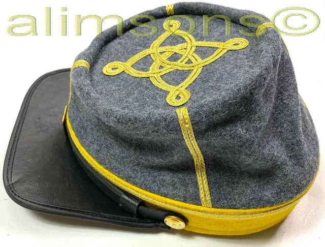 CIVIL WAR CONFEDERATE Csa Captain Cavalry Officer Kepi Forage Cap - All ...