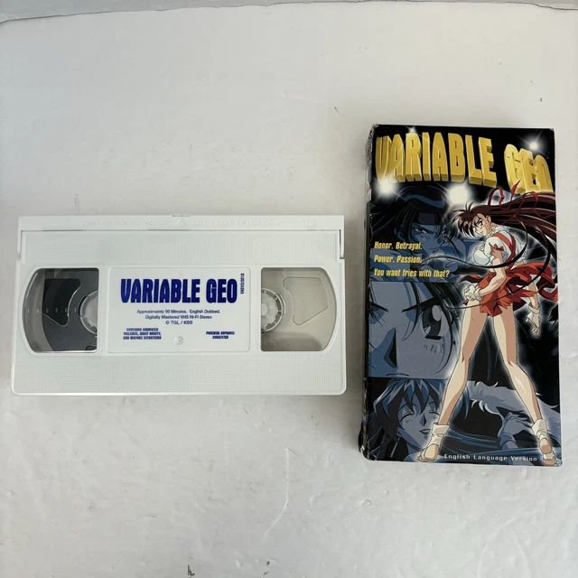VARIABLE GEO (VHS, 1999, English Dubbed) Anime £22.64 - PicClick UK
