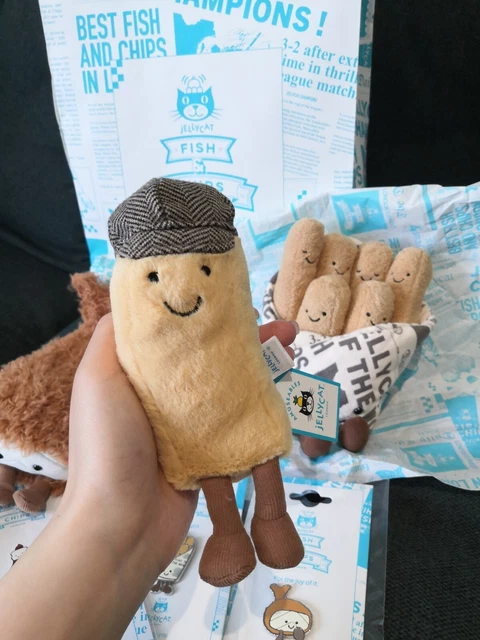 JELLYCAT LONDON SELFRIDGES exclusive fish & chips One Charlie Chip £26. ...