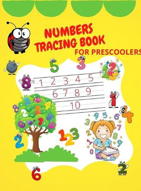 NUMBER TRACING BOOK for Preschoolers: Kindergarten and kids ages 2-5 ...