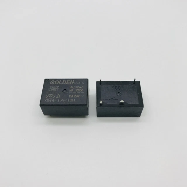 GN-1A-12L 12VDC GOLDEN Power Relay 16A 277VAC 4 Pins x 2PCS NEW EUR 8 ...