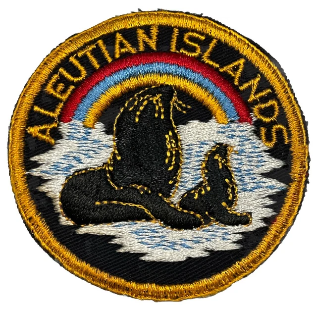 ORIGINAL WW II U.S. Army Aleutian Islands Cut Edges Color Mesh Back ...