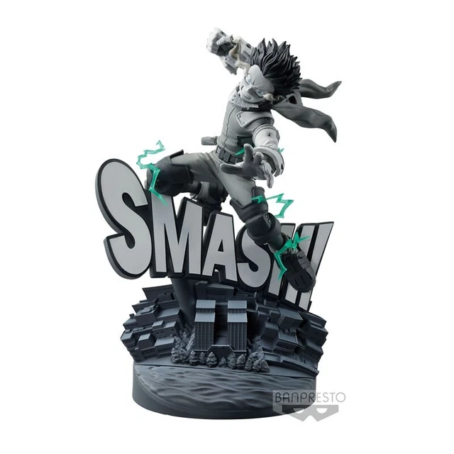 MY HERO ACADEMIA Dioramatic Izuku Midoriya Black & White PVC Figure ...