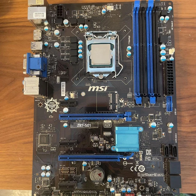 MSI MOTHERBOARD AND Cpu Set Sold £290.84 - PicClick UK
