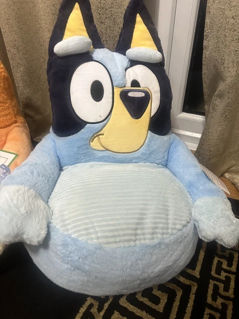 BLUEY CHARACTER PLUSH Soft Children’s Chair Seat Sofa Collectable Brand ...