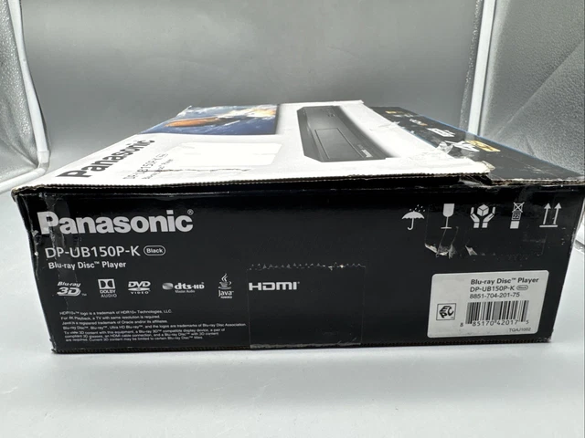 PANASONIC DP-UB150-K 4K Ultra HD Dolby Blu-Ray DVD/CD Player $197.74 ...