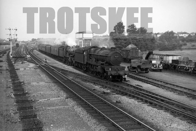 35MM NEGATIVE BR British Railways Steam Loco 7037 Class Castle 1959 EUR ...