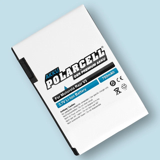 POLARCELL BATTERIE POUR Motorola RAZR V3 V3i PEBL U6 MOTORAZR Accu EUR ...