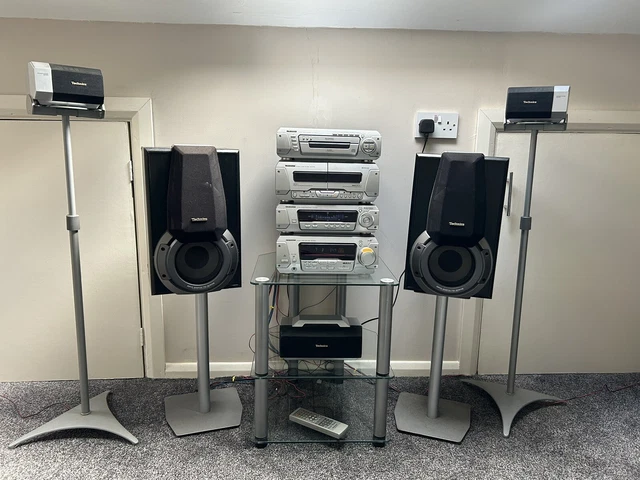 TECHNICS EH760 HI-FI System with Alphason Speaker Stands and Unit £69. ...