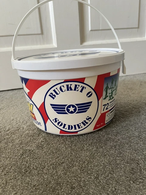 DISNEY PIXAR THINKWAY Toys Toy Story Bucket Of Soldiers Green Army 72 ...