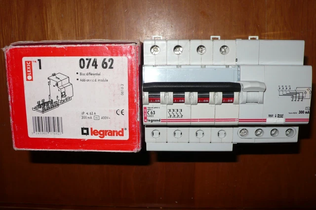 DISJONCTEUR DIFFERENTIEL 4POLE 63A 300mA TETRAPOLAIRE 63AMPERES 4P LEGRAND TRI+N EUR 144,00 ...