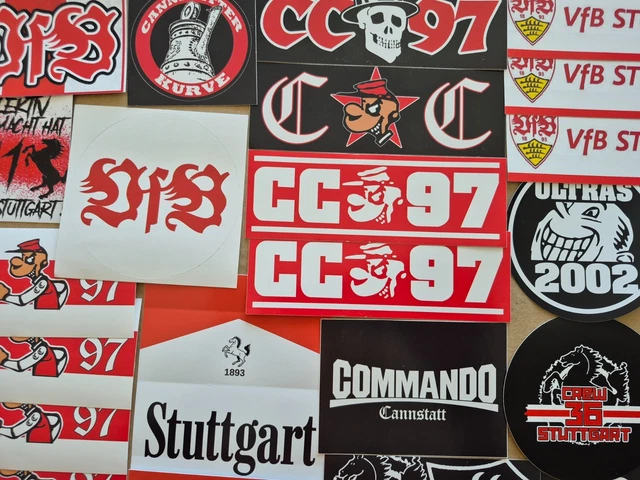 ULTRAS VFB STUTTGART Cannstatter Kurve Aufkleber Sammlung CC97 Kleber ...