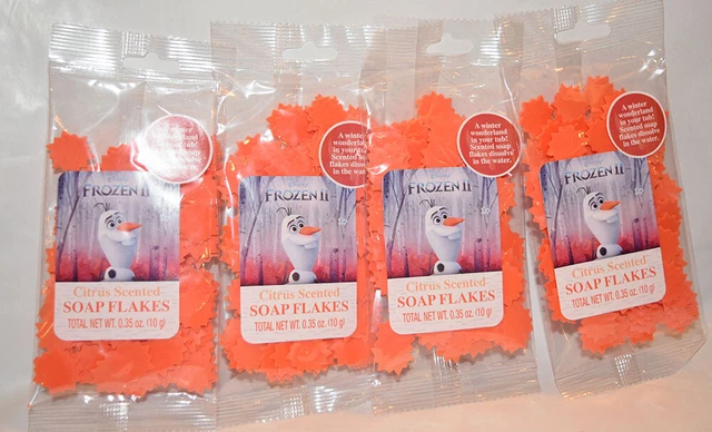 DISNEY FROZEN SOAP Flakes II Olaf Citrus Scented 0.35 oz x 4 NEW $14.06 ...