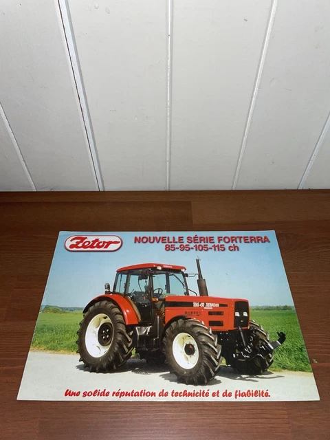 BROCHURE PROSPEKT PROSPECTUS TRACTEUR ZETOR FORTERRA tractor-traktor-ursus-fendt EUR 9,99 ...