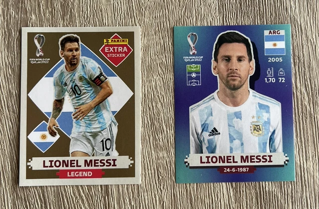 LIONEL MESSI PANINI Qatar 2022 FIFA World Cup - Extra Sticker Legend + Standard £441.57 ...