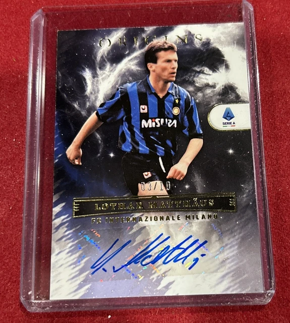 2022-23 PANINI CHRONICLES Origins Lothar Matthaus Auto 3/10 OA-LM Inter ...