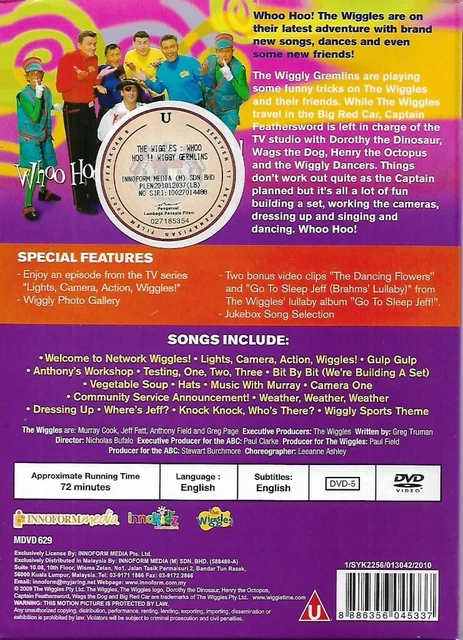 THE WIGGLES WHOO Hoo! Wiggly Gremlins DVD Region All Pre-School ...