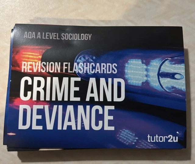 TUTOR2U AQA A level Sociology Revision Flash cards Crime And Deviance £ ...