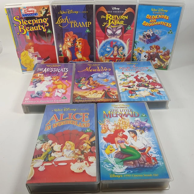 DISNEY VHS VIDEO Bundle Lot Little Mermaid Alice In Wonderland Aladdin Aristocat £12.99 ...