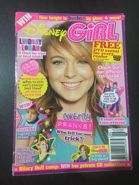 DISNEY GIRL MAGAZINE girlie teen mag celebrity gossip june 2005 lindsay lohan $38.00 - PicClick AU