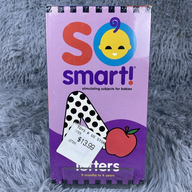 SO SMART LETTERS VHS Tape 2001 Baby School Education Stimulating ...