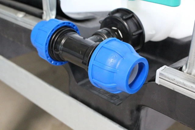 IBC WATER TANK Connector PE Pipe T-Piece 32mm for Rainwater Tank 1000L ...