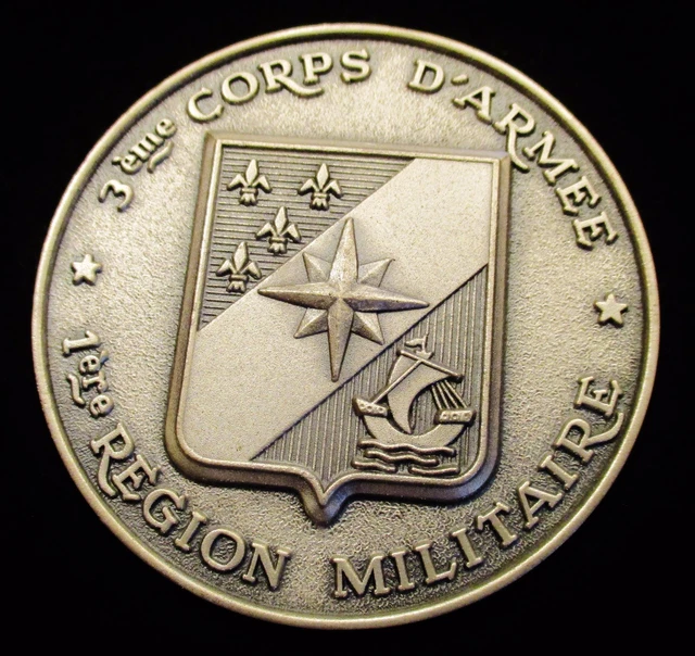 MEDAILLE 3ÈME CORPS D'ARMEE 1ère REGION MILITAIRE EUR 28,00 - PicClick FR