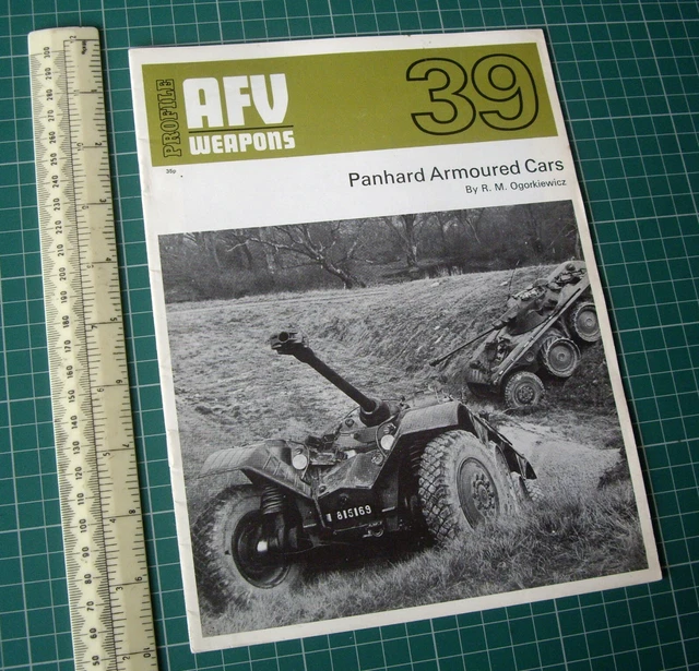 PANHARD ARMOURED CARS 1950s. 1970s AFV Profile Monograph #39 EUR 9,16 ...