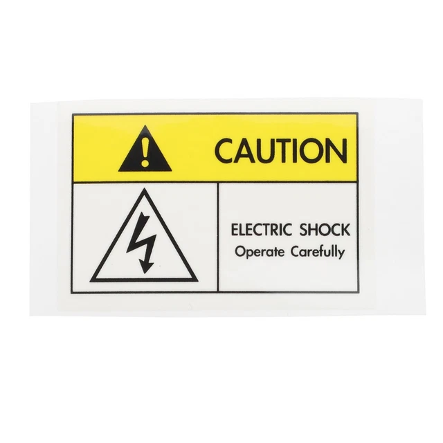 ELECTRIC SHOCK WARNING Sign Industrial-warning-signs Label Sticker ...