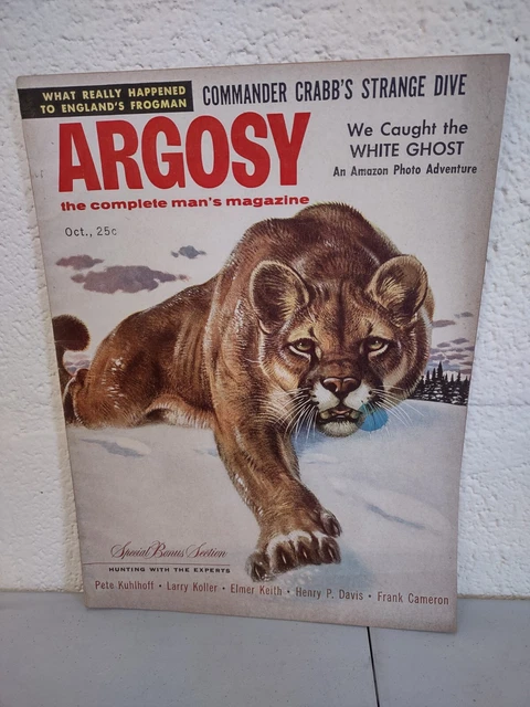 VINTAGE ARGOSY THE Complete Men's Magazine October 1956 EUR 7,88 ...