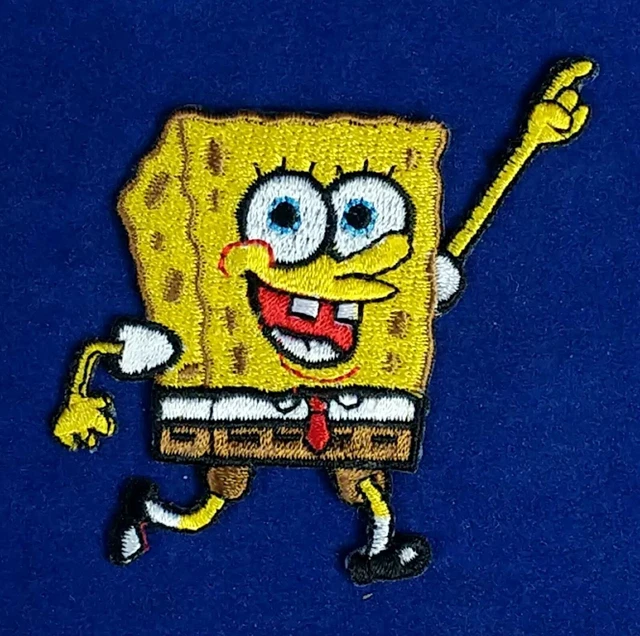NICKELODEON SPONGEBOB SQUAREPANTS Pointing Sew-on/Iron-on Embroidery ...