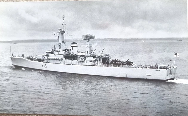 LARGE VINTAGE PHOTO Royal Navy Frigate HMS EURYALUS F15 20x12cm EUR 4 ...