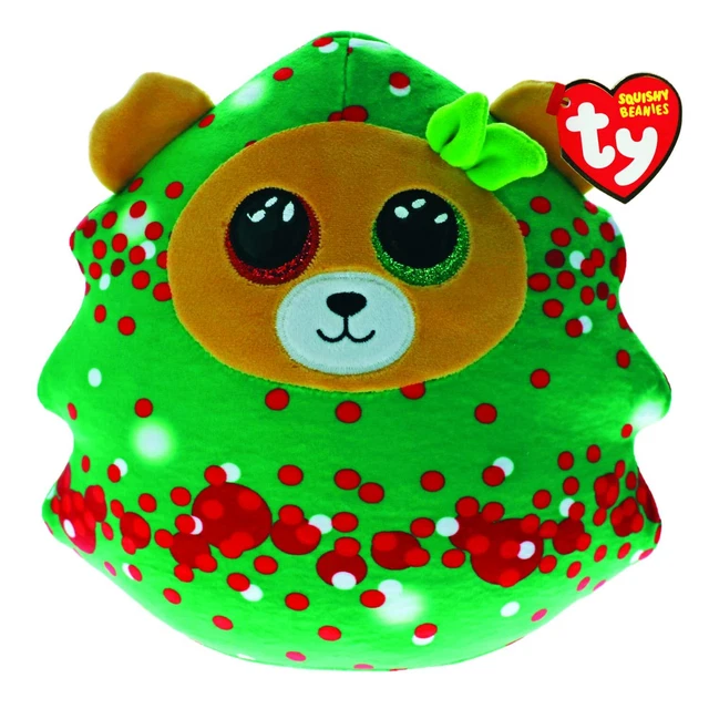 TY UK LTD Everett Tree Squish a Boo 14" Christmas 2022 Beanie Baby Soft ...