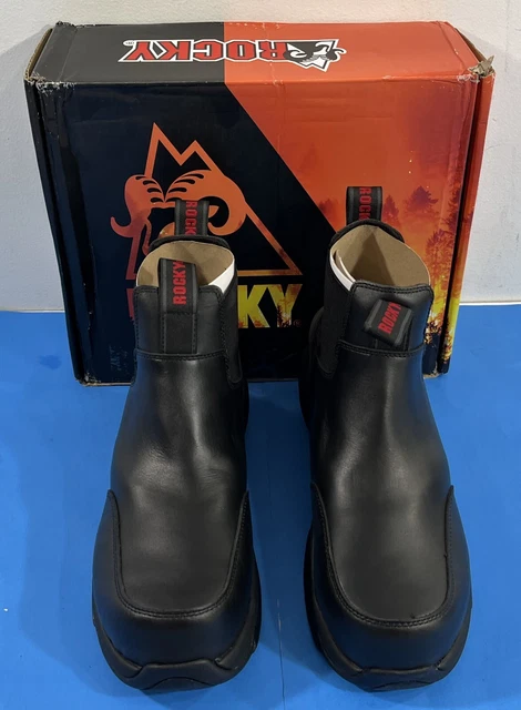 10 M NIB Rocky Code Red Station Slip-On Composite Toe Boots Rkd0114 ...