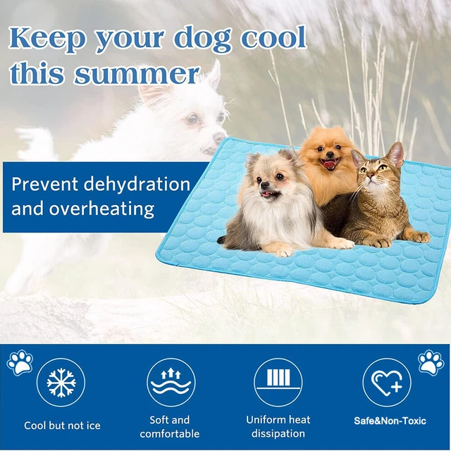 1/2PCS PET COOLING Mat Dog Cat Non-Toxic Bed Puppy Self-cool Summer Ice ...