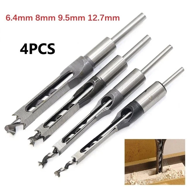 ARS MORTAISE CARRÉ Trou Scie Foreuse Mèche Perceuse Burin Travail Du ...