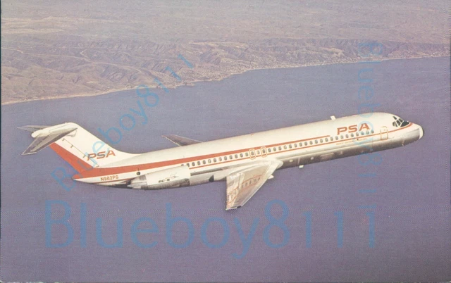 PSA PACIFIC SOUTHWEST Airlines McDonnell Douglas DC 9 31 £6.00 ...