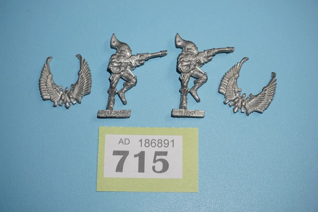 WARHAMMER 40K ROGUE Trader Eldar Swooping Hawks x 2 Metal £10.75 ...