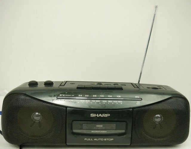 SHARP QT270 STEREO Radio Cassette Player Recorder Boombox Ghetto ...