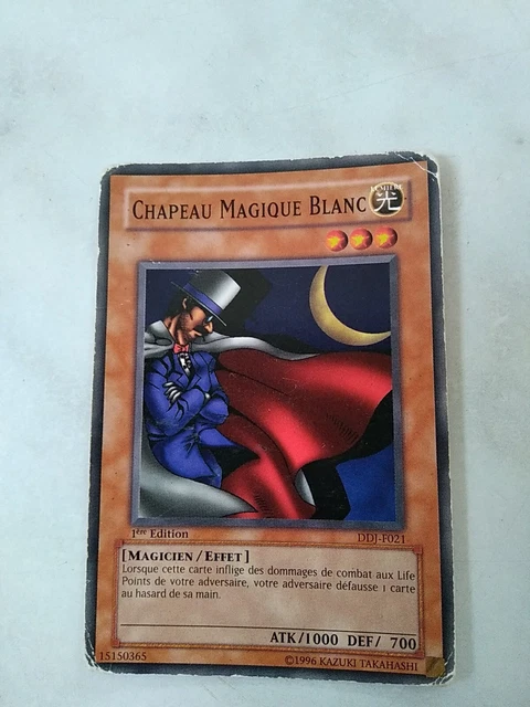 ANCIENNE CARTE YU-GI-OH ! CHAPEAU MAGIQUE BLANC ( 1er Édition) EUR 1,00 - PicClick FR