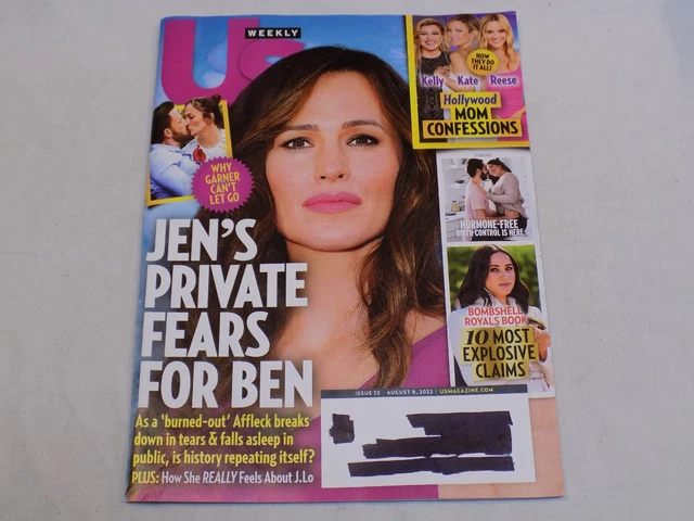 US WEEKLY MAGAZINE Aug 8 2022 Jennifer Garner Lopez Ben Affleck Jason ...