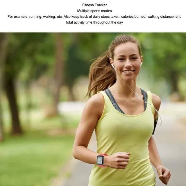 FITNESS TRACKER WATCH Sleep Monitor Calorie Counter IP65 Waterproof ...