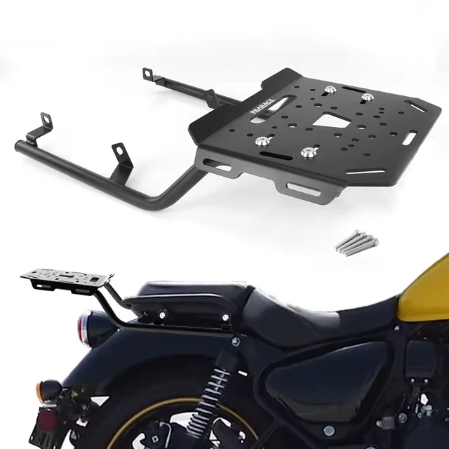 ROYAL ENFIELD METEOR 350 2021-2025 Rear Luggage Rack Carrier Top Box ...
