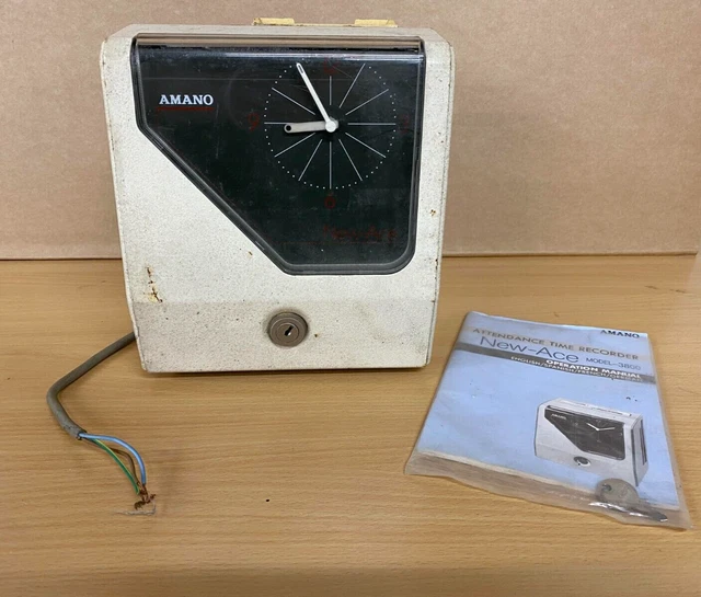 VINTAGE AMANO ATTENDANCE Time Recorder New-Ace Model-3800 £0.99 ...