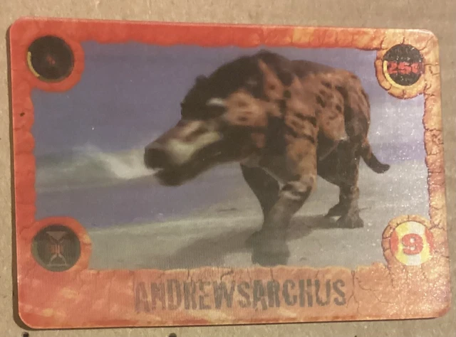 WALKING WITH BEASTS Dinosaurs Kelloggs 2001 Lenticular Trade Card ...
