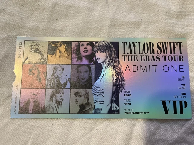 TAYLOR SWIFT VIP merchandise Eras Tour Poster Card Holographic £25.00 ...